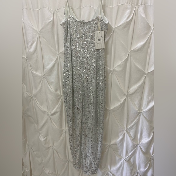 Dresses | Silver Sparkle Dress | Poshmark